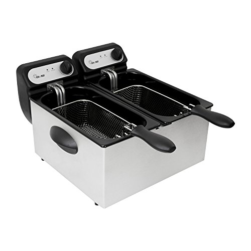 CHARD DF-6E, Dual Tank Deep Fryer, Stainless Steel, 6 liter, 1500 watts