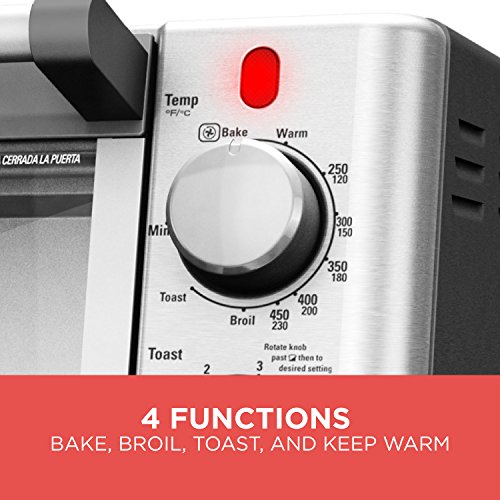 BLACK+DECKER 6-Slice Convection Countertop Toaster Oven, Stainless Steel/Black, TO2050S