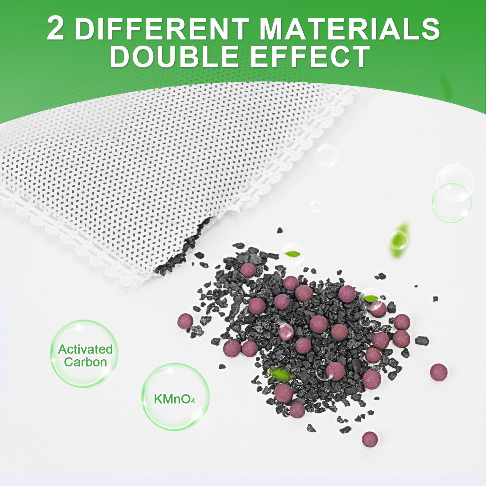 PROKITCHEN Carbon Filter Refills Compatible with OXO Greensaver Produce Keeper & Crisper Inserts, Compatible with Bluapple Produce Saver Balls, Filter Refill Bags, Keep Fresh Packet Refills, 8PCS