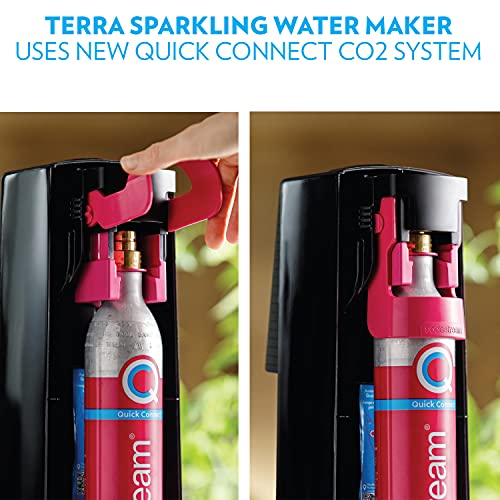 SodaStream Terra Sparkling Water Maker (Black) with CO2 and DWS Bottle
