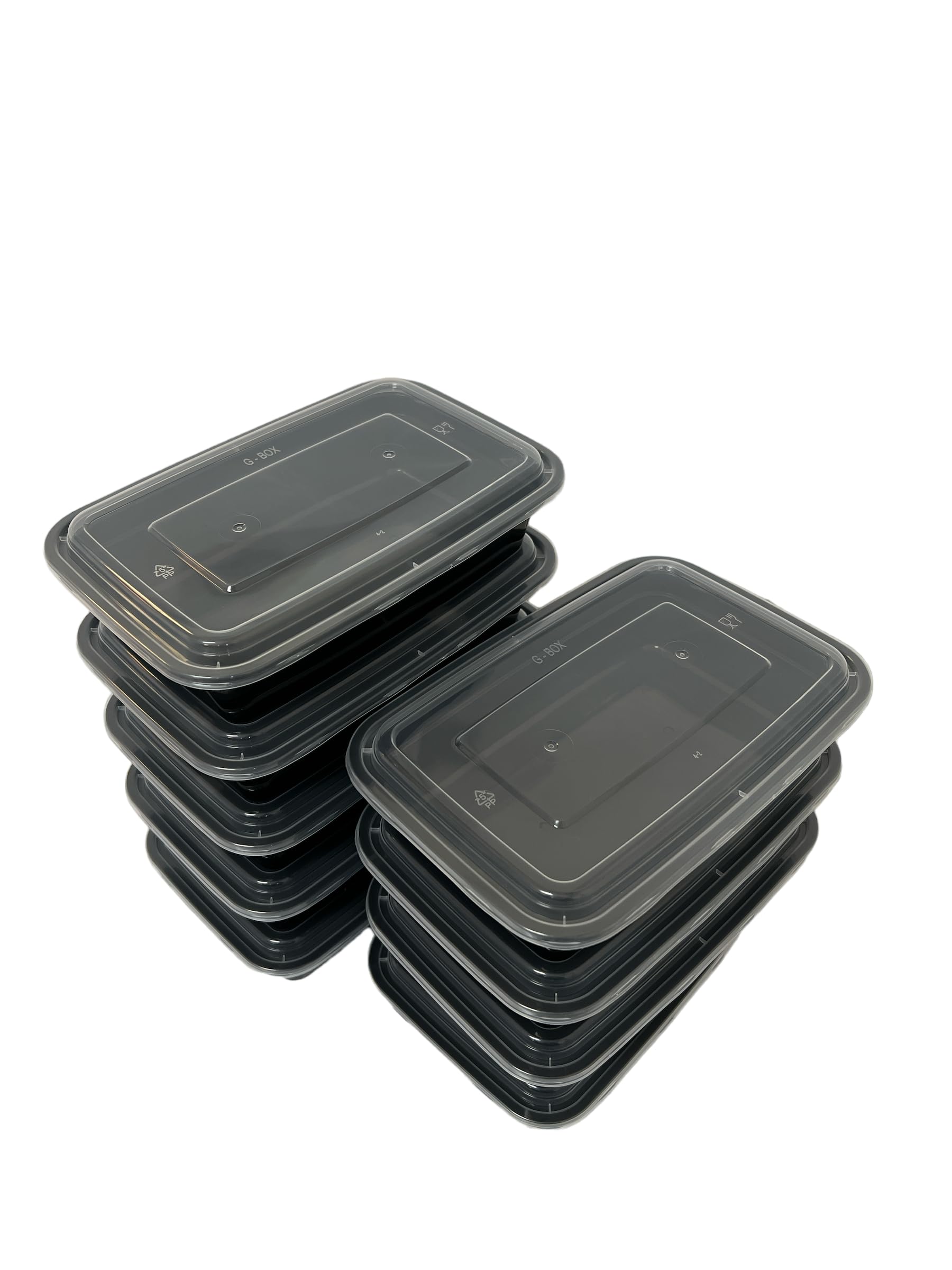 G-BOX Meal Prep Containers with Lids - 32 OZ | 10 Pack | [Meal Prep, Soup, Salad, Candy, Stackable, BPA-Free, Leak Resistant, Reusable, Dishwasher Safe, Microwave Safe, Freezer Safe]
