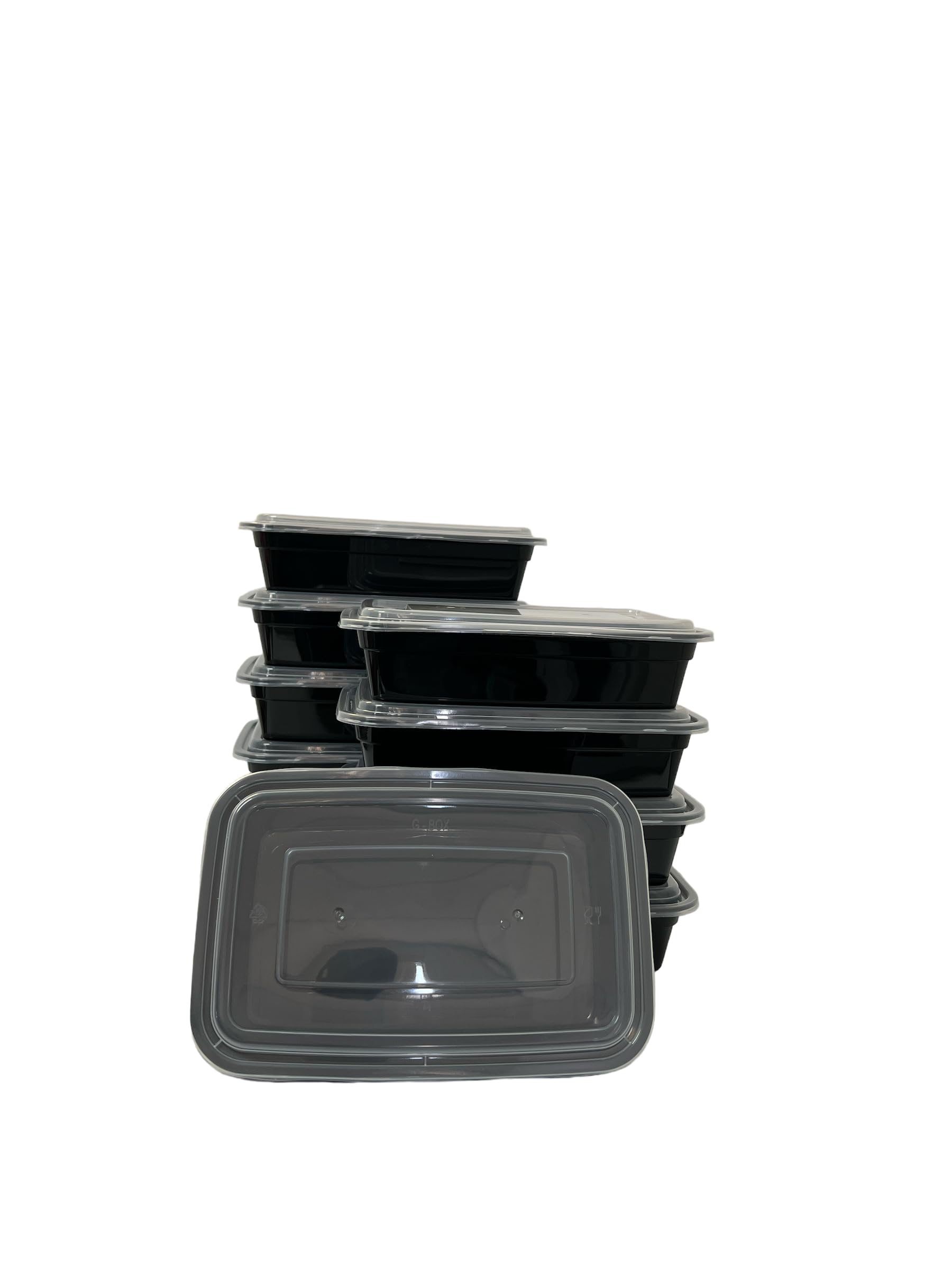 G-BOX Meal Prep Containers with Lids - 32 OZ | 10 Pack | [Meal Prep, Soup, Salad, Candy, Stackable, BPA-Free, Leak Resistant, Reusable, Dishwasher Safe, Microwave Safe, Freezer Safe]