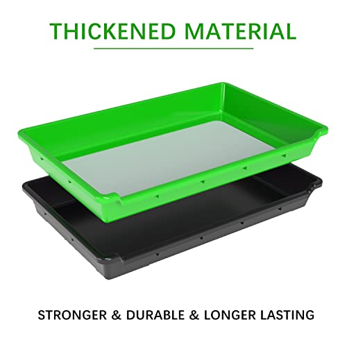 FuturHydro Trimming Tray 150 Micron Screen Keef Pollen & Herb Dry Sifter Tray with 2 Trimming Scissors Harvest Accessories (Green)