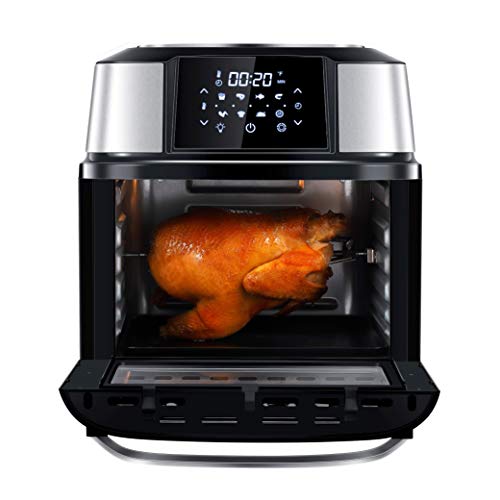 GoWISE USA 17-Quart Air Fryer & Food Dehydrator - 5 Drying Trays plus 6 Additional Accessories - Perfect for Drying Beef Jerky, Herbs, Fruit, Vegetables, Dog Treats