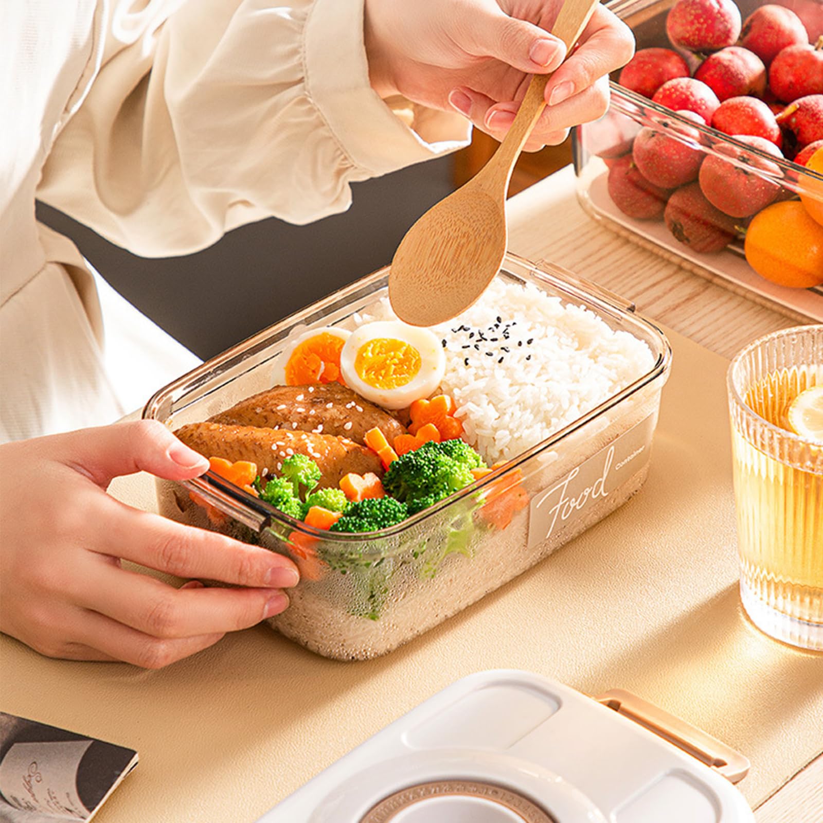 5 PCS Vacuum Food Storage Containers with Lids, Vacuum Seal Containers with USB Charge Electric Vacuum Pump Perfect for Fresh-keeping Suitable for Meat, Rice, Marinade, Fruit, Pasta, Snack