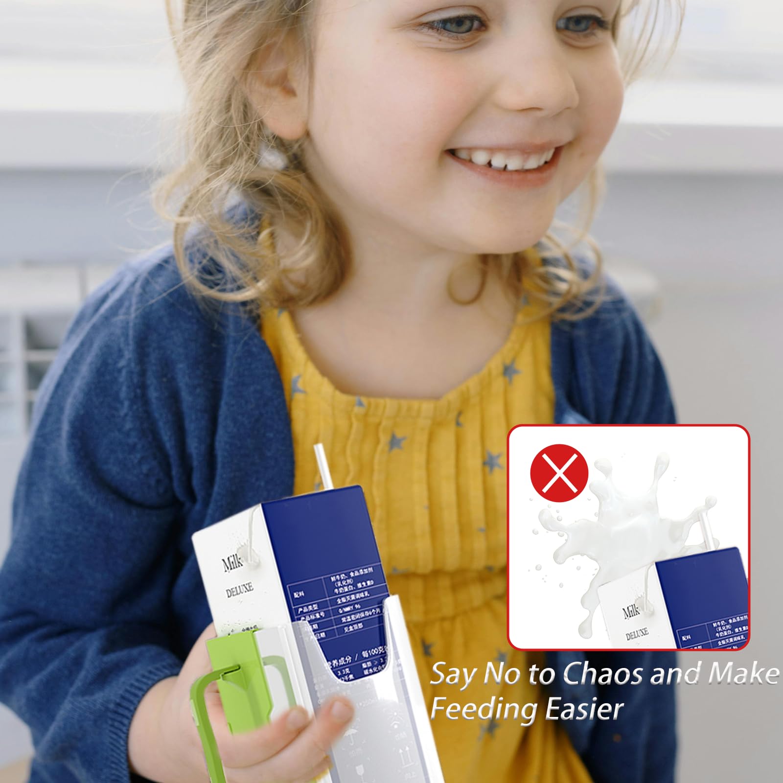 ARTICHIC Baby Pouch Holder No Squeeze、Baby Pouch Holder No Spill 、Pouch Food Pouches、Juice Box Holder - Anti-Squeeze Yogurt Pouch Reusable Toddler Essentials 2 Pack