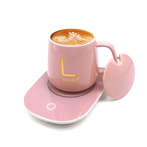 Coffee Mug Warmer with Automatic Sensor Switch, Coffee Cup Warmer Portable, Mug Warmer One-Button Touch,Coffee Warmer 122°F-131°F for Heating Coffee, Milk, Tea, Candles, for Women. (Pink 8)