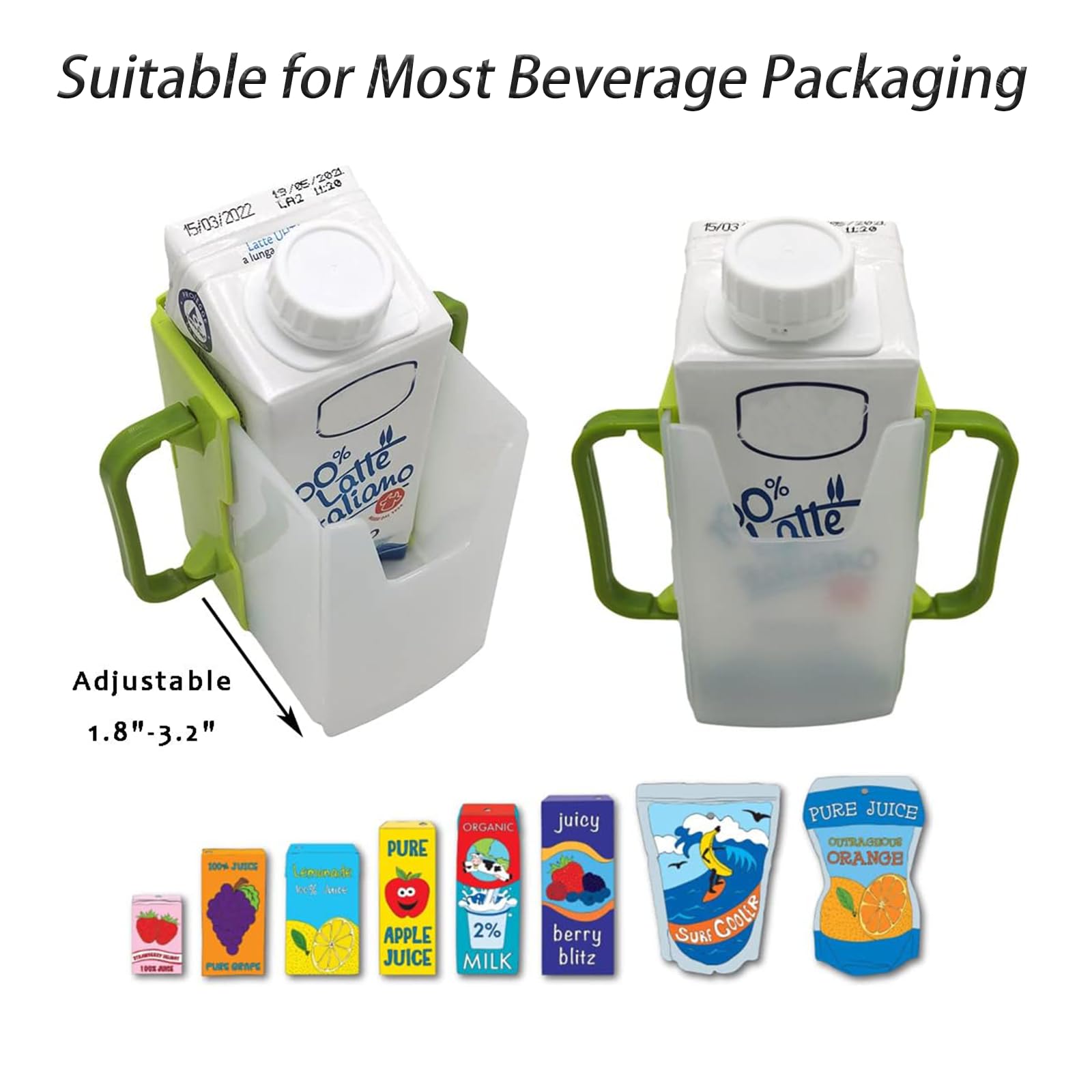 ARTICHIC Baby Pouch Holder No Squeeze、Baby Pouch Holder No Spill 、Pouch Food Pouches、Juice Box Holder - Anti-Squeeze Yogurt Pouch Reusable Toddler Essentials 2 Pack