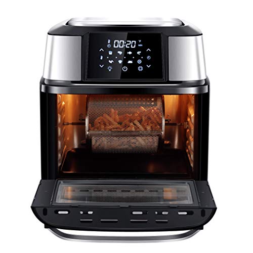 GoWISE USA 17-Quart Air Fryer & Food Dehydrator - 5 Drying Trays plus 6 Additional Accessories - Perfect for Drying Beef Jerky, Herbs, Fruit, Vegetables, Dog Treats