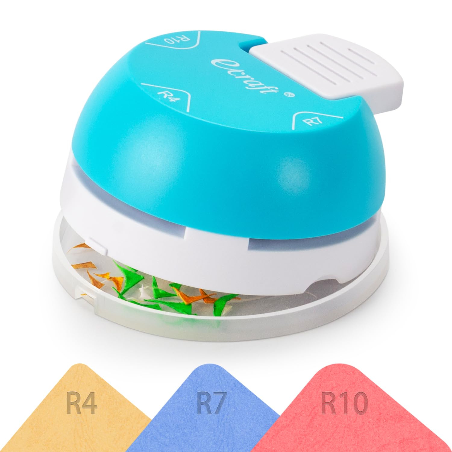Ecraft Paper Corner Rounder Punch: 3 in 1 (R4mm R7mm R10mm) Corner Rounder Cutter for Paper, Laminate, Photo,DIY Projects, Card Making and Scrapbooking