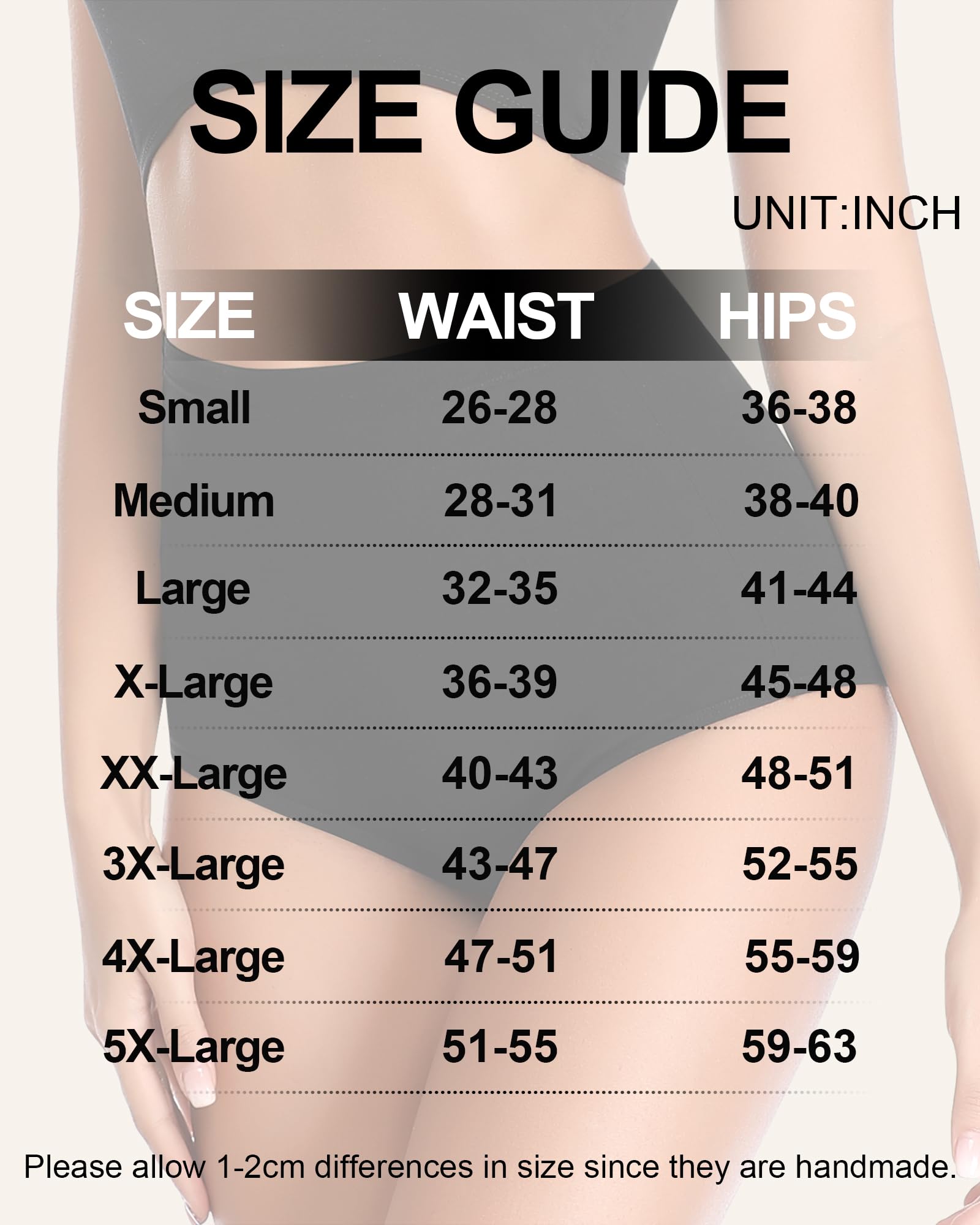 Annenmy High Waisted Ladies Underwear Women's Cotton Panties Full Coverage Briefs Postpartum Stretch Ladies Panties 6 Pack L Multicolor