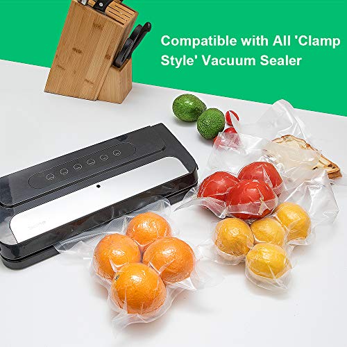 ATSAMFR 200 Count Quart 8x12Inch Vacuum Sealer Bags with BPA Free,Heavy Duty,Great for Vac storage or Sous Vide Cooking