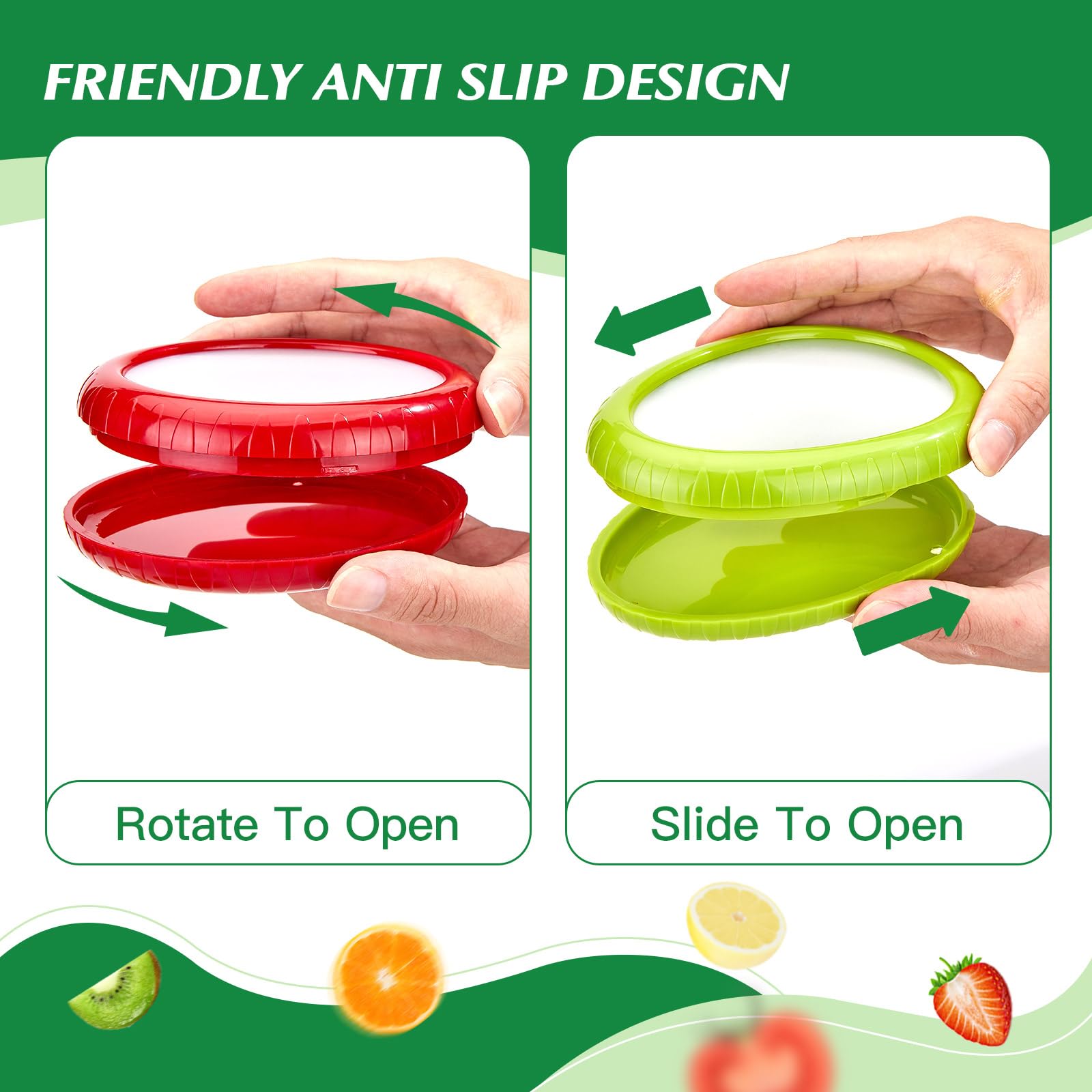 Avocado Saver - 4PCS Reusable Silicone Food Savers Avocado Keeper for Refrigerator Avocado Holder Saver Keeper Onion Holder Potato and Onion Storage Great for Avocado Onions Lemons Potatoes etc