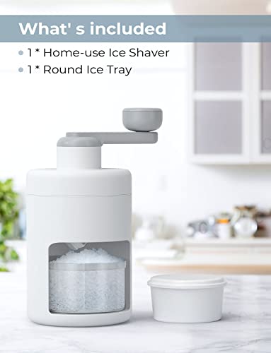Ice Shaver Portable Ice Crusher with Free Ice Cube Trays