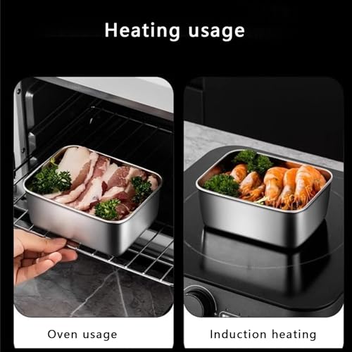 Pujito Stainless Steel Food Storage containers with Lids Snack Containers Food Prep Containers Stackable Small Bowls for Salad, Sandwich, Fruit, Ice Cream (6)