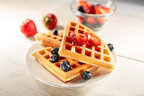 Waffle Maker by Cucina Pro - Non-Stick Waffler Iron with Adjustable Browning Control, Griddle Makes 7 Inch Thin, American Style Waffles for Breakfast, Great for Holiday Breakfast or Gift