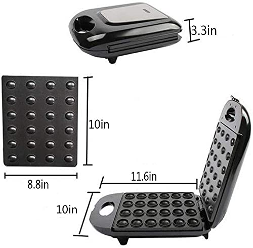 zaizai Electric Walnut Cake Maker, Automatic Mini Nut Waffle Bread Machine Sandwich Iron,Toaster Baking Breakfast Pan Oven