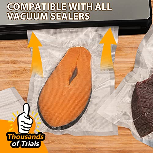 Vacuum Sealer Bags, 2 Pack 8"x50' Food Vacuum Bags Rolls BPA FREE Heavy Duty Vacuum Seal Bags
