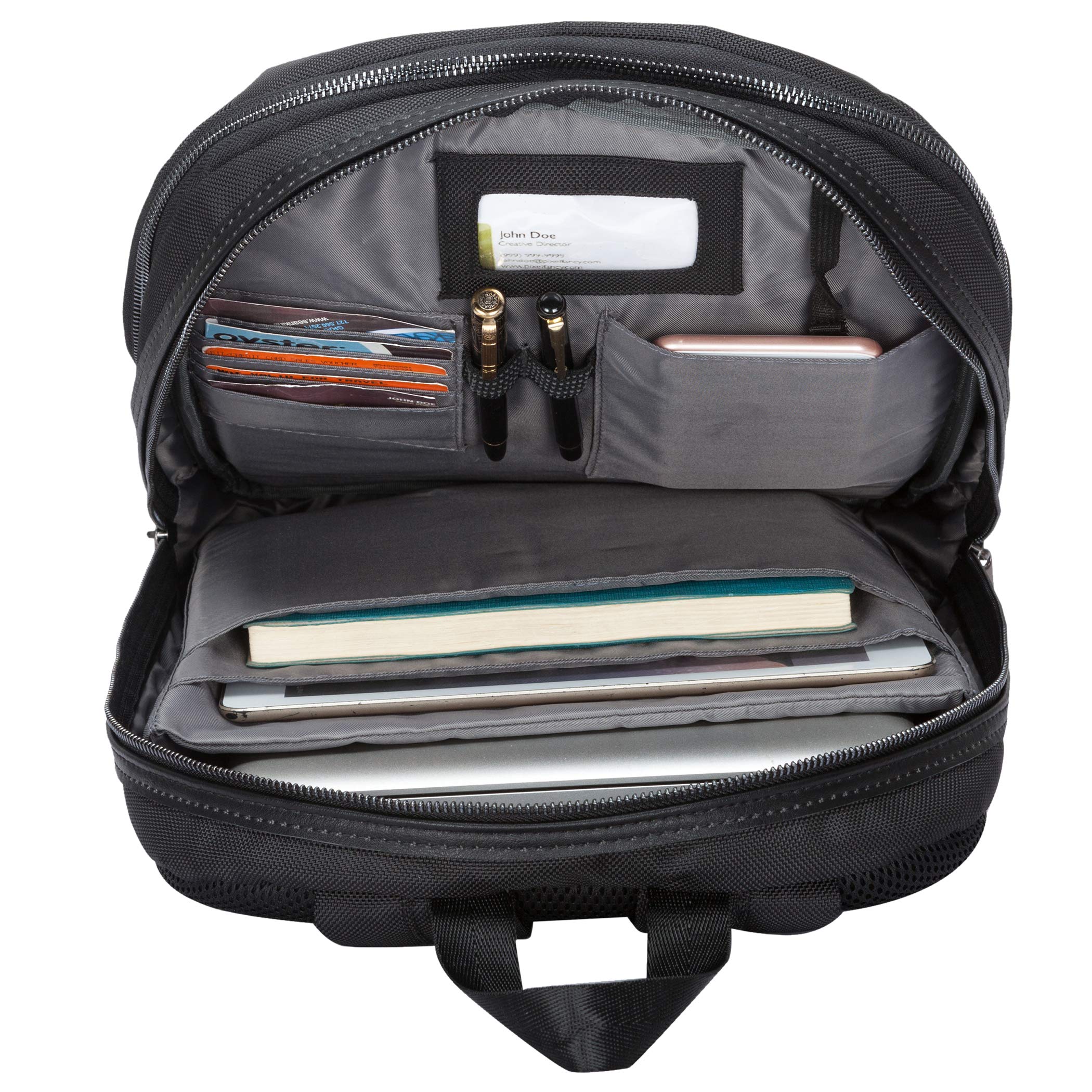 Cocoon MCP3425BK Buena Vista 16" Slim Backpack with Built-in Grid-IT! Accessory Organizer (Black)