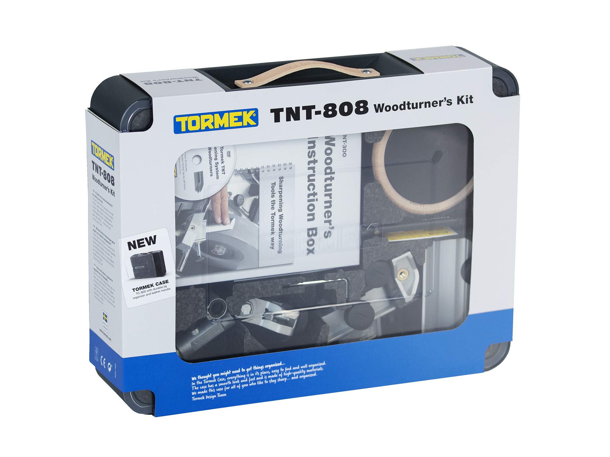 Tormek T-8 Magnum Kit (Tormek T-8 Original + Tormek HTK-806 Hand Tool Kit + Tormek TNT-808 Woodturner's Kit) Sharpener for hand and woodturning tools (US Version)