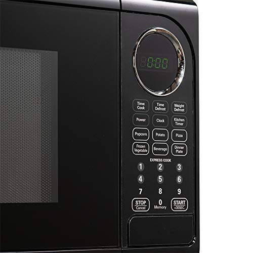 Tough Grade RV Microwave | .9 Cubic Ft Black Microwave with Trim Kit | 900 Watt | EM925ACW-B