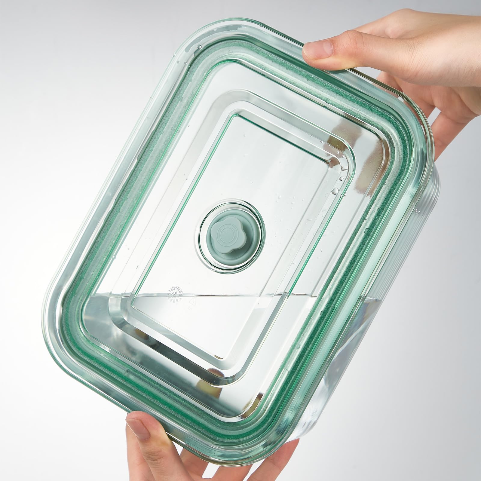 Opexscal 12 Cups/ 100 oz Large Glass Food Storage Baking Container with Lid - For Baking, Roasting, Storing Food, Vegetables, Fruits
