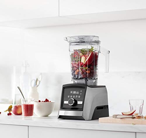 Vitamix A3500 Ascent Series Smart Blender, Professional-Grade, 64 oz. Low-Profile Container Bundle with The Vitamix Cookbook - 250 Delicious Whole Food Recipes (Brushed Stainless)