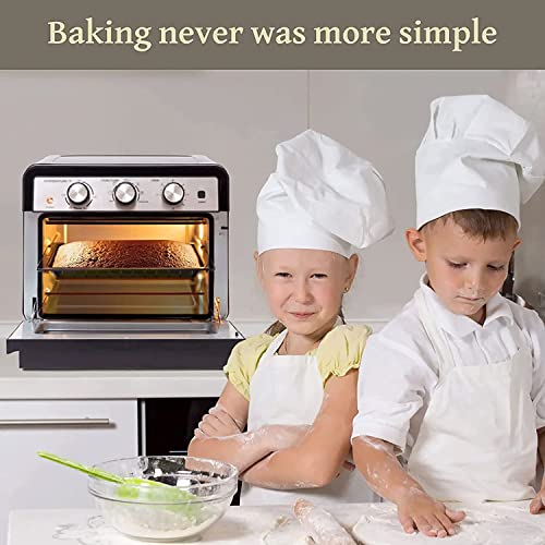 Toaster Oven 6-in-1 Convection - Air Fryer for Roast Bake Broil, 23 Quart Stainless Steel