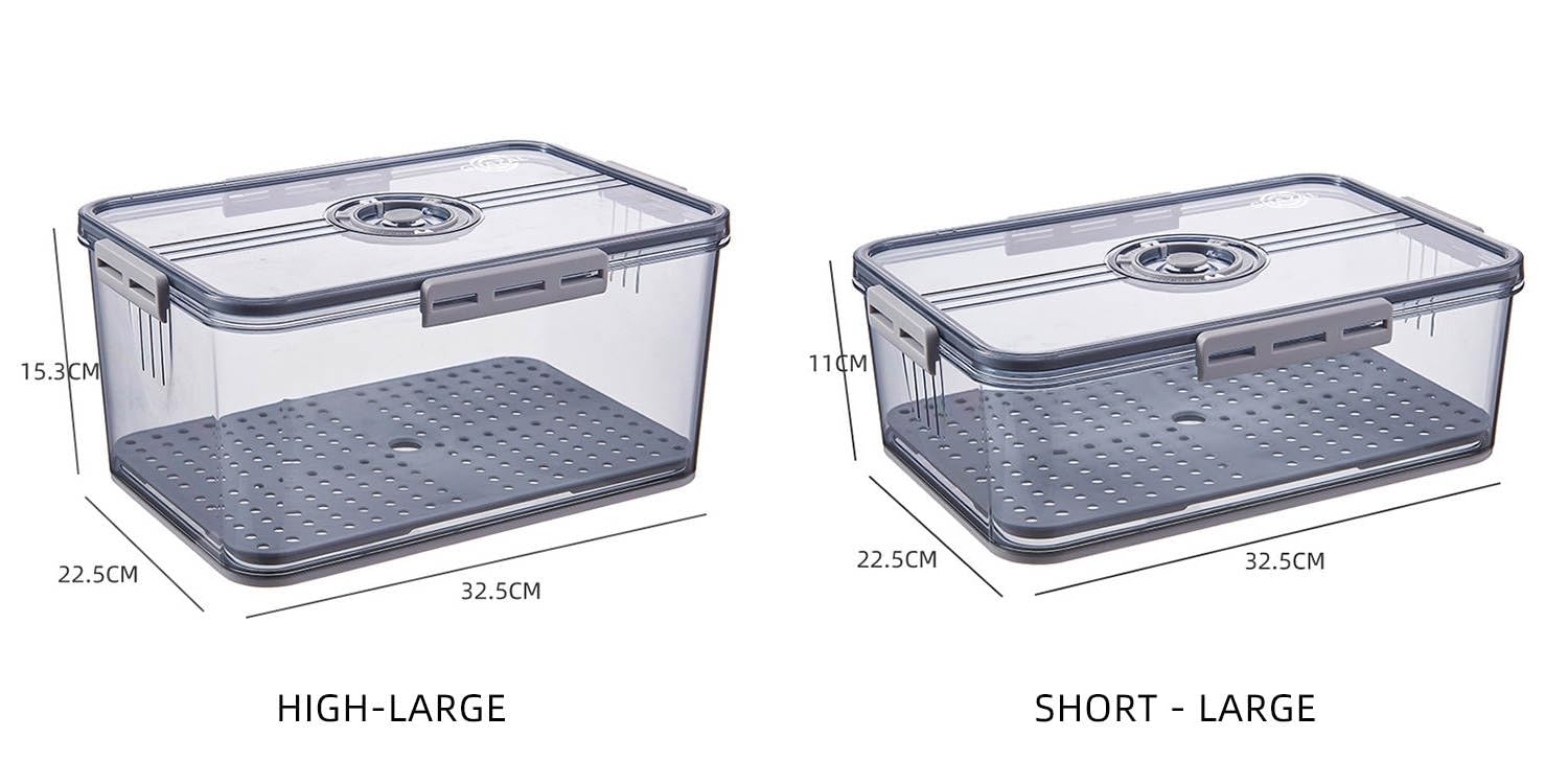 GHAZAL 8 Piece Fridge Organizer Set - Stackable Bins (Large & Small) with Egg Tray, Ghazal_fridge_containers2004-00
