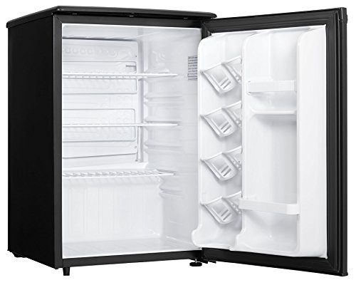 Danby DAR026A1BDD-6 2.6 Cu.Ft. Mini Fridge, Compact Refrigerator for Bedroom, Office, bar, countertop, E-Star Rated in Black