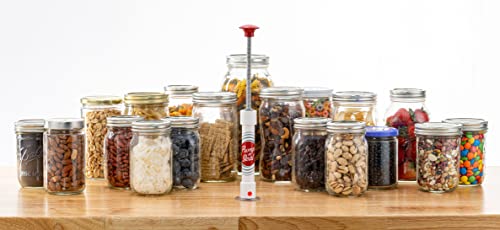 Pump-N-Seal Package #1 - Food Vacuum Sealing System | Vacuum sealing hand pump system | Seals jars, bags and bowls | Extends food freshness and taste | Compact design for easy storage | Fast and powerful vacuum | No batteries or power source required