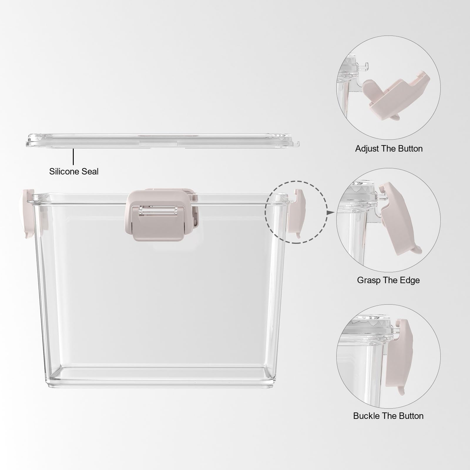 APLOP Airtight Food Storage, 5 Piece Set, Coffee Containers, Space Saving