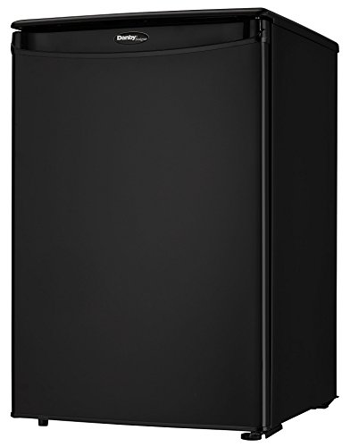 Danby DAR026A1BDD-6 2.6 Cu.Ft. Mini Fridge, Compact Refrigerator for Bedroom, Office, bar, countertop, E-Star Rated in Black