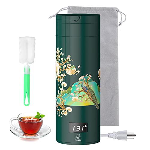 Portable Electric Kettle,Travel Electric Tea Kettle,with 4 Variable Presets, Stainless Steel Personal Hot Water Boiler,Mini Kettle Automatic Shut Off, Small Kettle for Travel and Coffee Gift Women