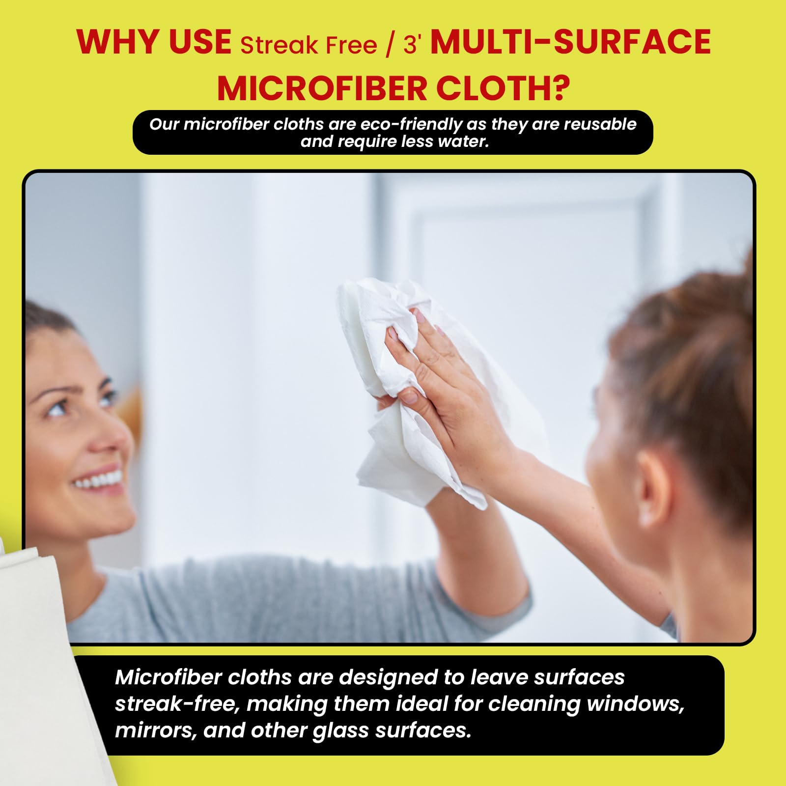 Streak Free Microfiber Cloth “As Seen on Tv” 6 Pack