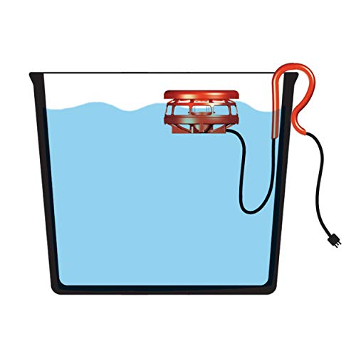 K&H Pet Products Ultimate Stock Tank Deicer w/ Cord Clip Red 750 Watts
