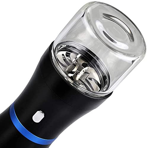 Sunseeke Electric Herb Grinder, Compact for Flower Buds, USB-Rechargeable, 2pcs Glass Herb Jars - Ideal for Everyday Carry