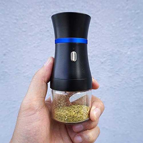 Sunseeke Electric Herb Grinder, Compact for Flower Buds, USB-Rechargeable, 2pcs Glass Herb Jars - Ideal for Everyday Carry