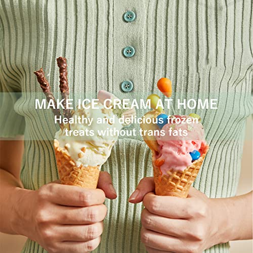 swicifii Ice Cream Maker with automatic cooling system,soft serve ice cream machine,yogurt maker, Gelato,Sorbet, White 9inchx6.5inchx7.5inch XWDS-BQLJ XWDS-BQLJ-W