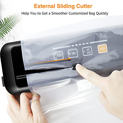 MegaWise Powerful but Compact Vacuum Sealer Machine (Silver Grey)