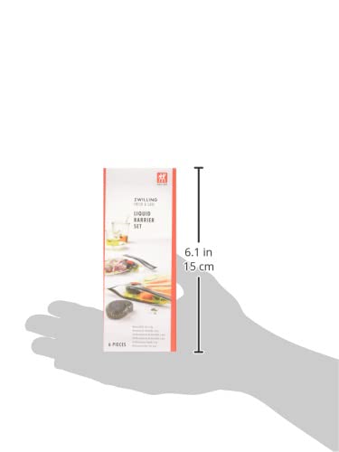 ZWILLING Fresh & Save Vacuum Sealer Bags Accessory 6-pc Liquid Barrier Set, for Sous Vide Bags/ Vacuum Sealer Bags