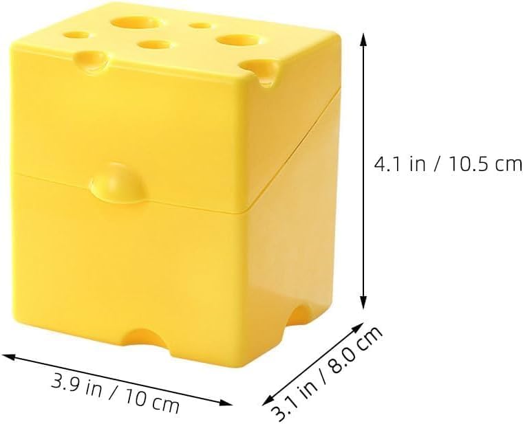 IbErsacs Sliced Cheese Storage Container Plastic Butter Block Cheese Slice Storage Box with Flip Lid Cheese Slice Holder Sliced Cheese Saver Keeper for Refrigerator Food