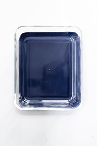 DURA LIVING 4-Piece Glass Food Storage Container (2 Containers + 2 Lids) | 11-Cup Rectangular, Leakproof | Microwave, Freezer, Oven & Dishwasher Safe | Ideal for Meal Prep & Pantry Organization