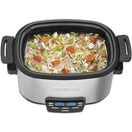 Cuisinart MSC-600 6 Quart 3-In-1 Cook Central Multicooker Slow Cooker Steamer Bundle with 1 YR CPS Enhanced Protection Pack