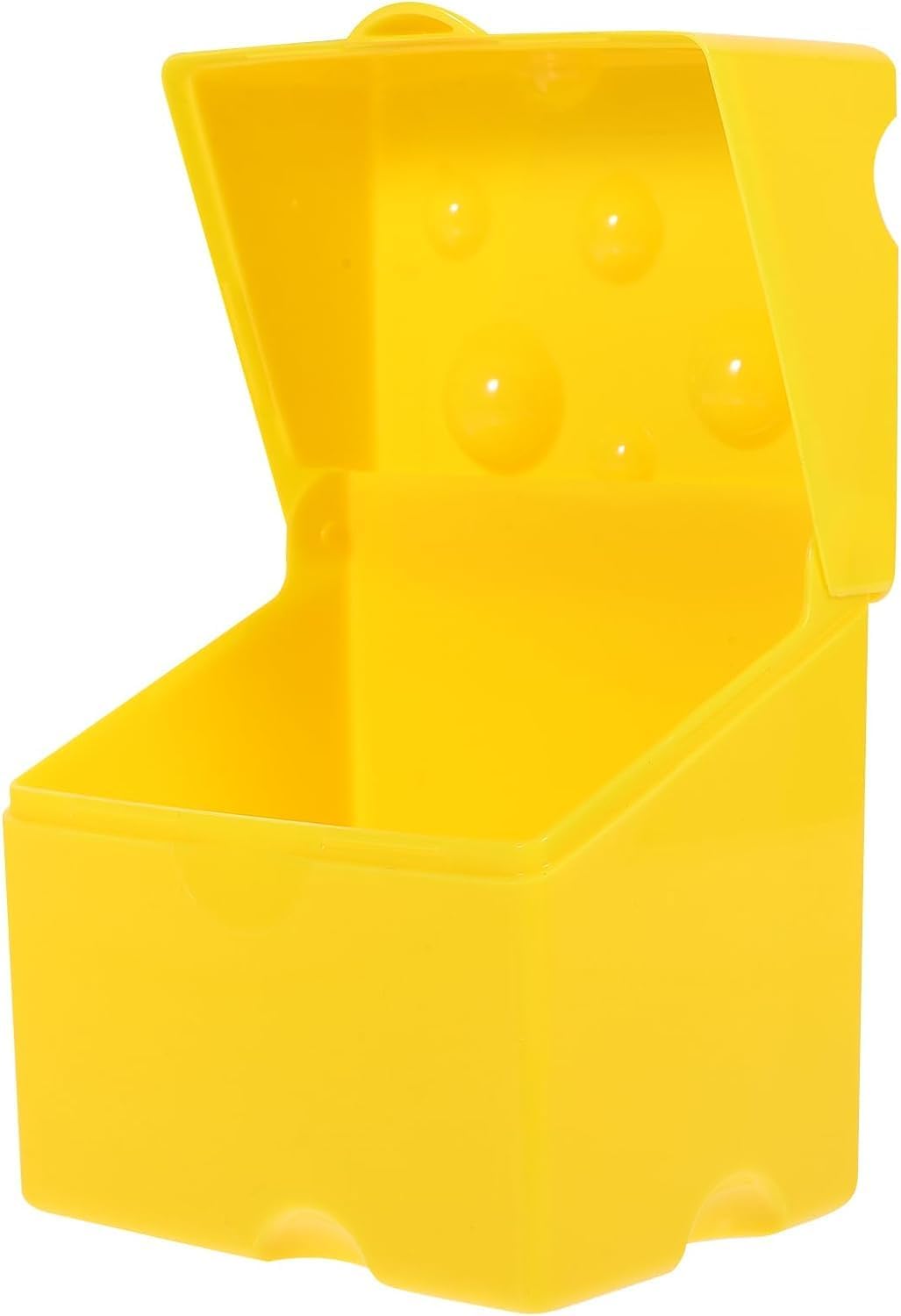 IbErsacs Sliced Cheese Storage Container Plastic Butter Block Cheese Slice Storage Box with Flip Lid Cheese Slice Holder Sliced Cheese Saver Keeper for Refrigerator Food