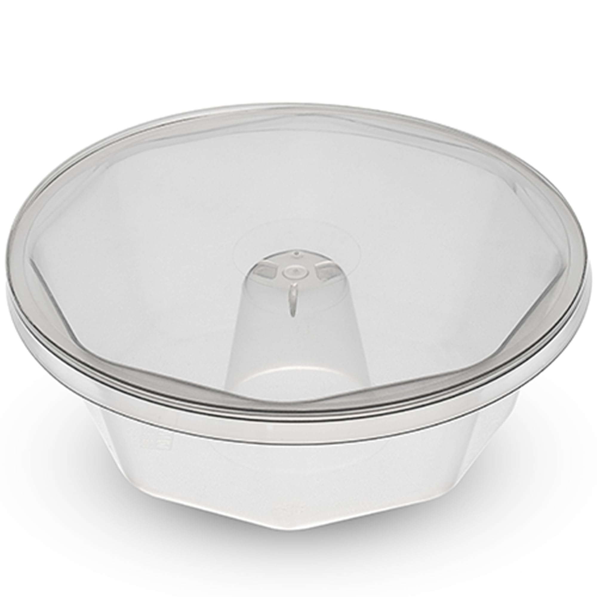 GTR SOURCE Oven Safe Large Plastic Bain-Marie baking containers - Pudding/Flan - Not Reusable - 500mL/ 16oz (Pack of 6)., Clear, pudim04