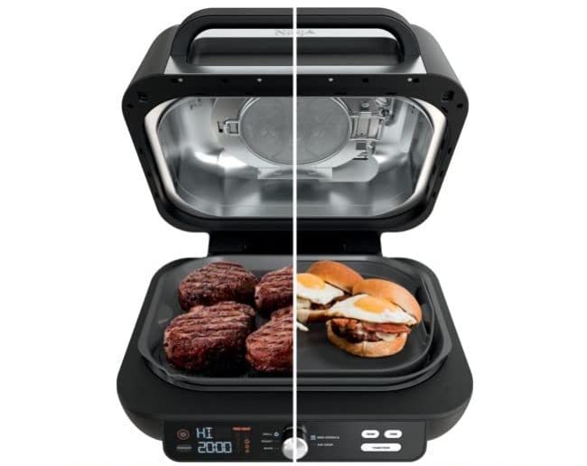 Ninja Foodi XL Pro 5-in-1 Indoor Grill & Griddle with 4-Quart Air Fryer, and Bake, IG600