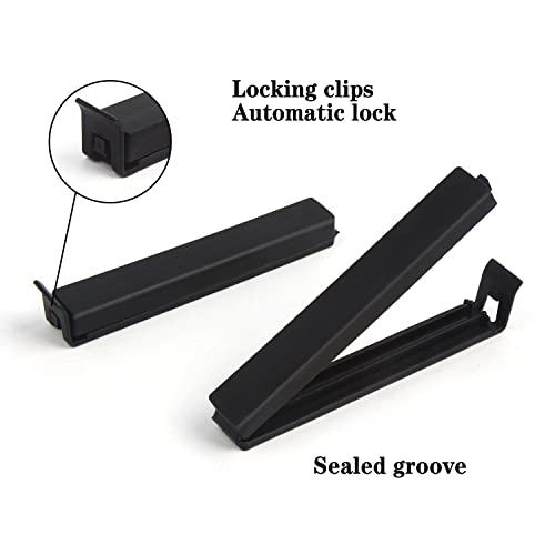 DIYASY Food Bag Clips,30 Pack Plastic Snack Sealing Clip for Food Storage & Packages Assorted Sizes