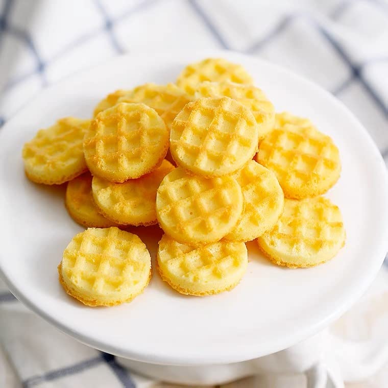 Silicone Waffle Mold Set, 2PCS/Set 18/20 Cavity Mini Silicone Waffle Mold Waffle Maker Mould, Non-stick Cake Cookie Chocolate Making Mold for Baking (C)