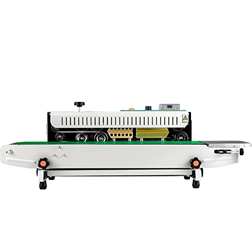 Happybuy FR-900 Continuous Band Sealer, Automatic Horizontal Band Sealer 110V, Continuous Sealing Machine Temperature Control, Bag Sealer Machine for PVC Bags Films